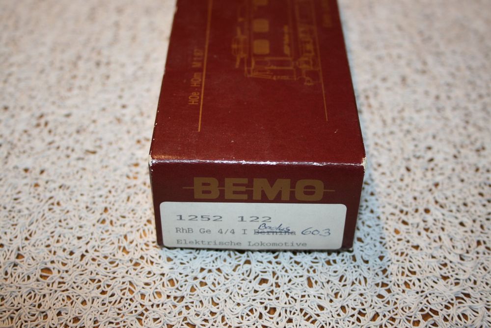 Bemo 1250 123 RhB Ge 4/4 I 603 Badus Umbauversion rot digita (Gebraucht ...