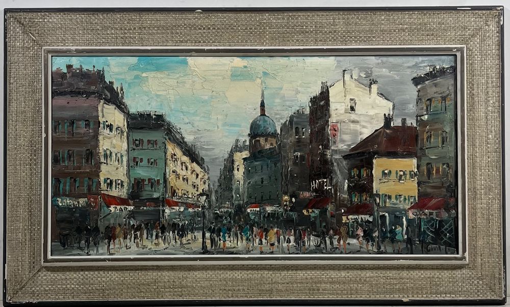 Stadt Szene Gemälde , Unleserlich Signiert (Gebraucht) in Root für CHF 25 – mit Lieferung auf ...