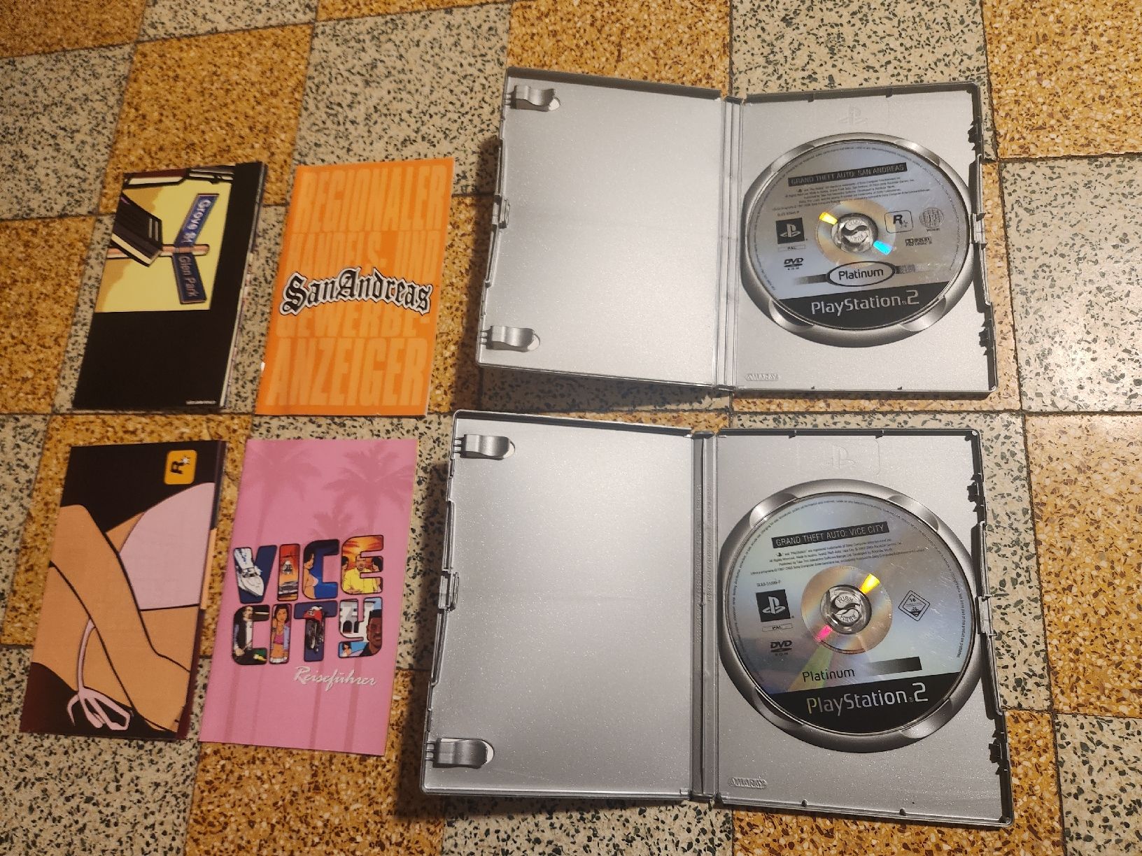 GTA Vice City & San Andreas PS2 PAL Platinum Set (Gebraucht) in Tafers ...