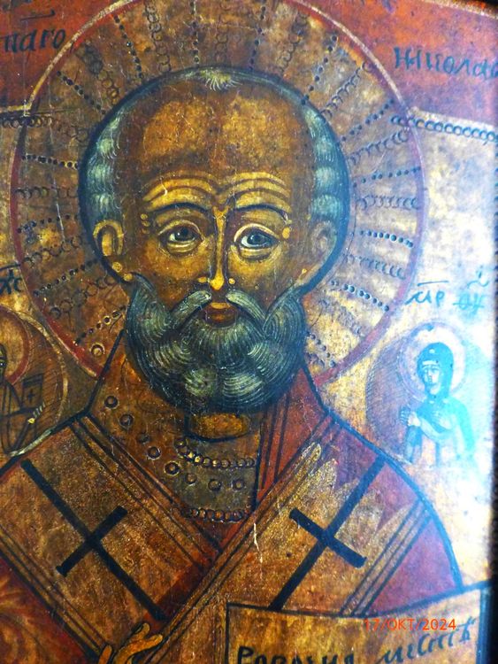 Ikone Heiliger Nikolaus von Myra gemalt auf Holz. (Gebraucht) in Pratteln für CHF 195 – mit ...