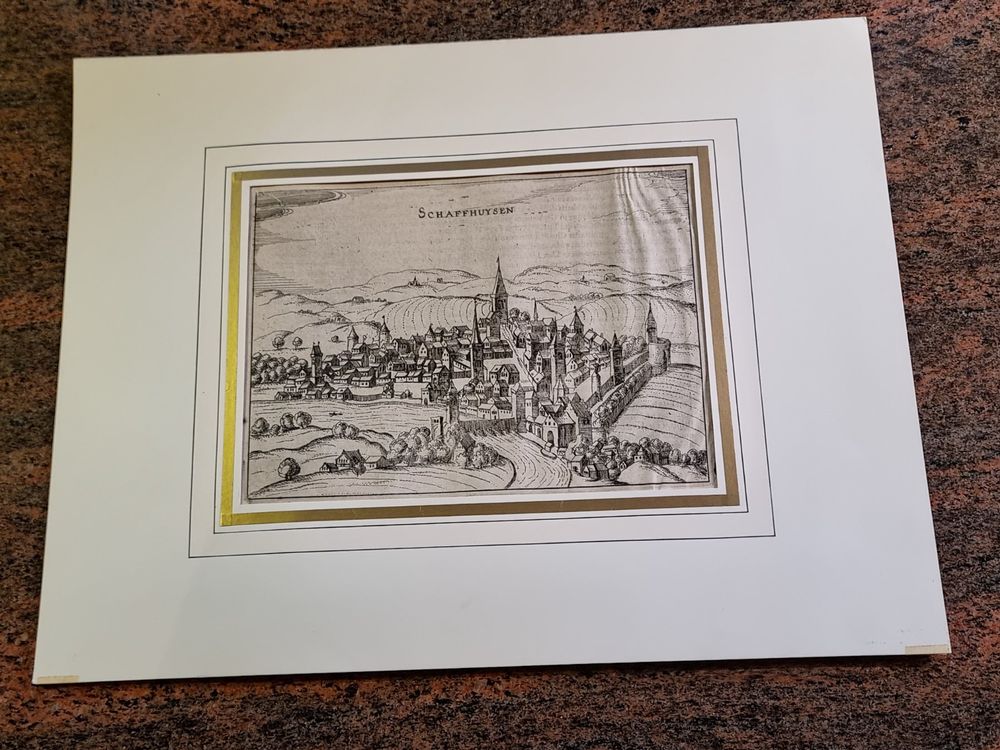 Schaffhausen Kupferstich sehr alt SAUBER ORIGINAL (Gebraucht) in Trachslau für CHF 98 – mit ...