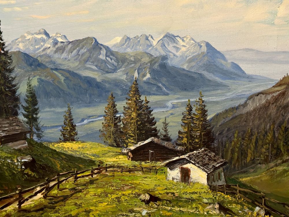 EMIL FREI (1882-1955) Paysage "Le Rhône" huile sur toile | Kaufen auf ...
