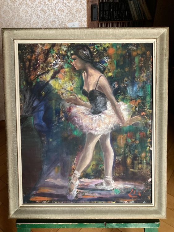 Tableau, danseuse, signature inconnue. (Gebraucht) in La Chaux-de-Fonds für CHF 110 – mit ...