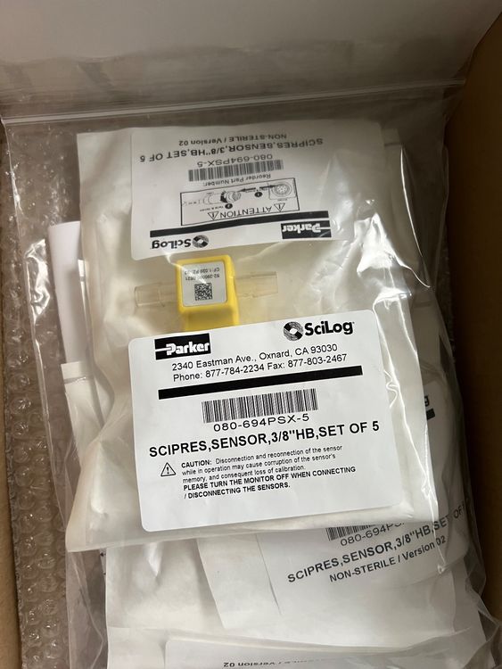 SciLog SciPres 080-694PSX-5-G Single-Use Pressure Sensors (Neu und ...