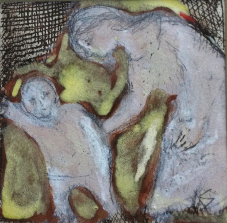 Abstrakte Mischtechnik Monogrammiert (Gebraucht) in Root für CHF 5 – mit Lieferung auf Ricardo ...