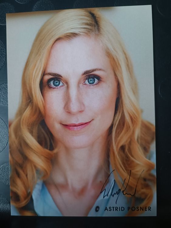 Astrid Posner - signierte Autogrammkarte (Gebraucht) in Menziken für ...