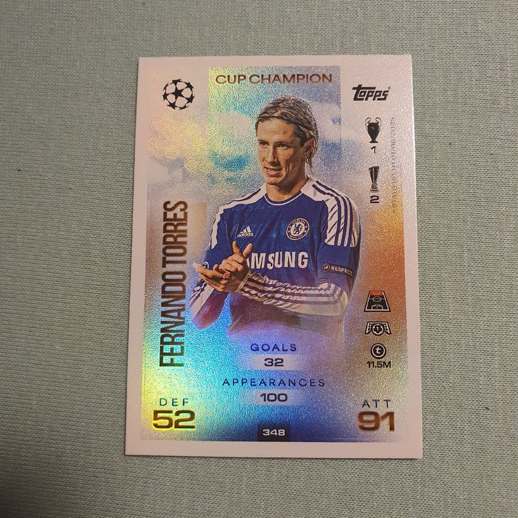 Carte de collection Fernando Torres, Cup Champion Topps (Neuf (Voir ...