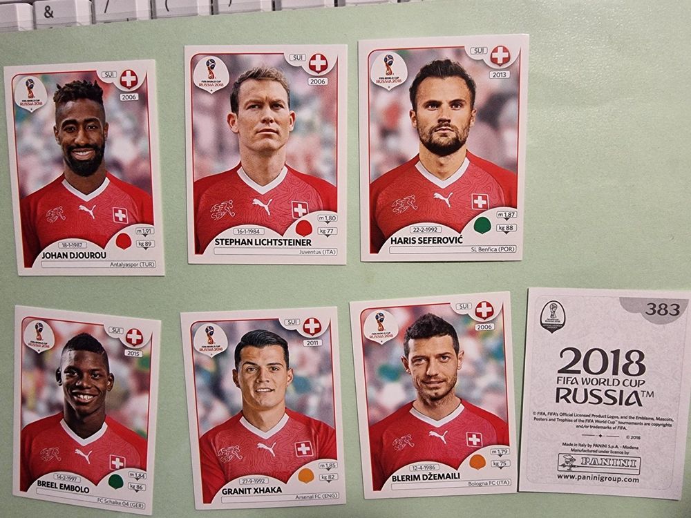 panini wm 2018 russia stickers international (Neu (gemäss Beschreibung ...