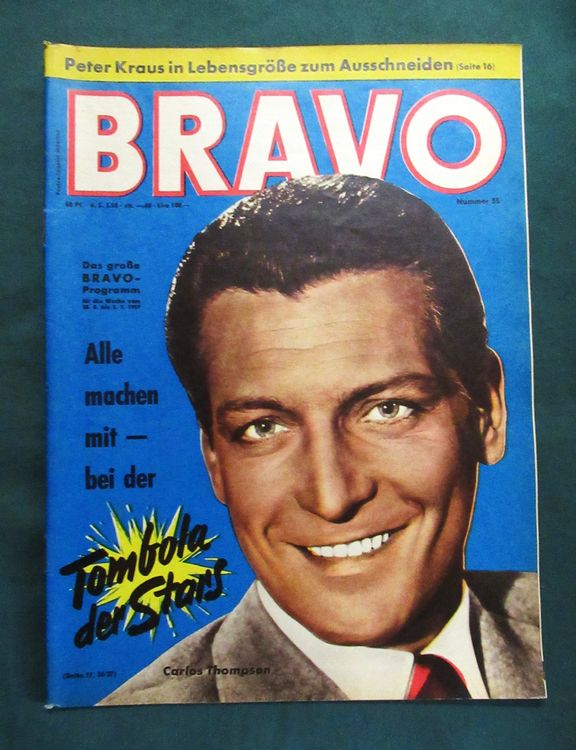 BRAVO Jugendzeitschrift Nr. 35, Aug./Sept. 1959 (Gebraucht) in hedingen ...