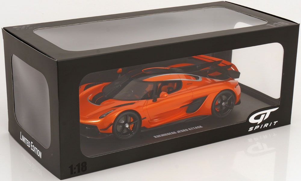 KOENIGSEGG JESKO ATTACK ORANGE 1:18 GT-SPIRIT (Neu und originalverpackt ...