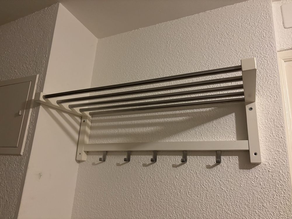 Garderobe Ikea Tjusig Weiss Kleiderständer Kleiderhaken | Kaufen auf Ricardo