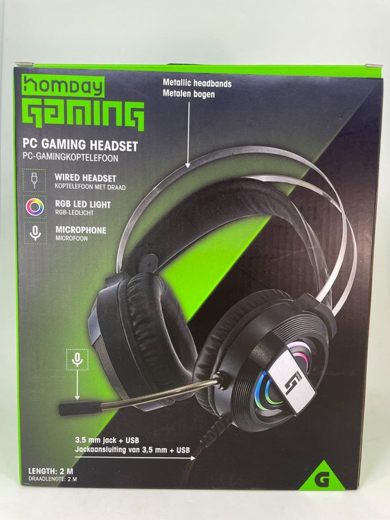 CASQUE GAMING PC MICRO ET LED HOMDAY GAMING (Neu und originalverpackt ...