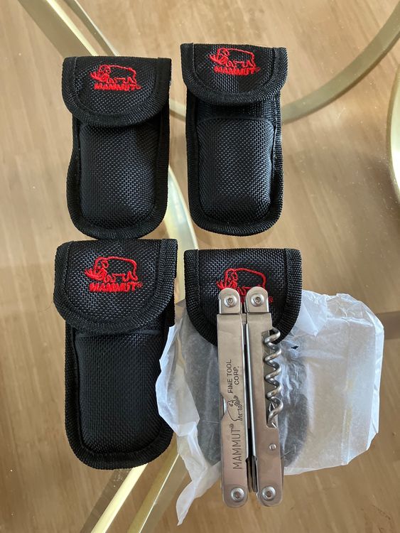 4 vier Stück Mammut Multi Tool Taschenwerkzeug neu mit Etui (Neu und ...