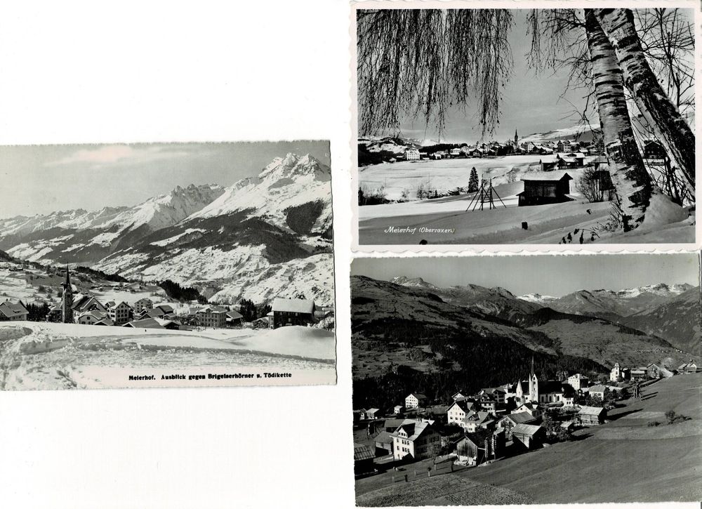 3 AK MEIERHOF (Obersaxen) GR alle gel. 1952-1957! (Gebraucht) in ...