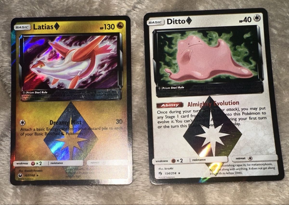 Latias #107 and Ditto #154 Pokemon Cards 2018 (Gebraucht) in Allschwil ...