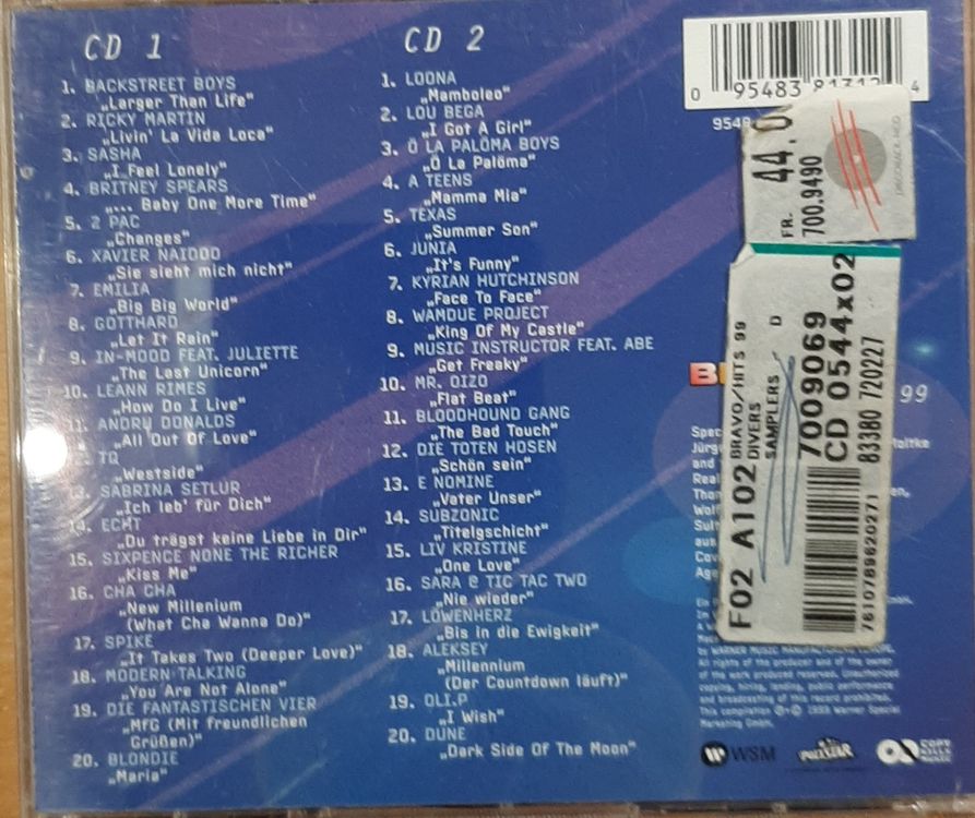 Bravo Hits The Hits 99, Doppel CD 1999 Hit Compilation | Kaufen auf Ricardo