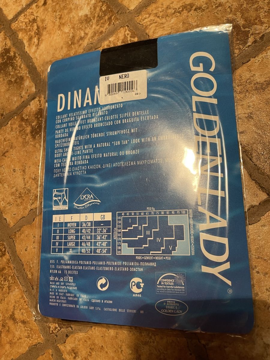 Chic Collant Golden Lady -con mutandine di pizzo-M/L-nuovo (Nuovo e ...