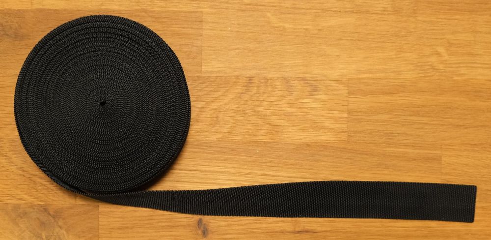 10 Meter Taschengurtband Gurtband schwarz 22mm (Neu (gemäss Beschreibung)) in Zürich für CHF 12 ...