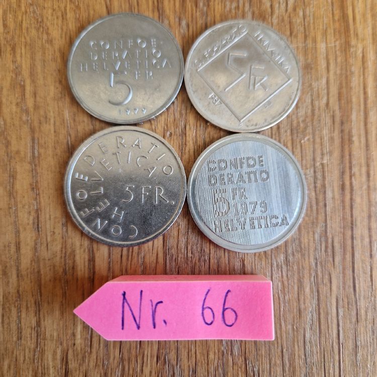 Gedenkmünzen 4x Fr. 5 Schweiz (Gebraucht) in Stans für CHF 20 – mit Lieferung auf Ricardo kaufen