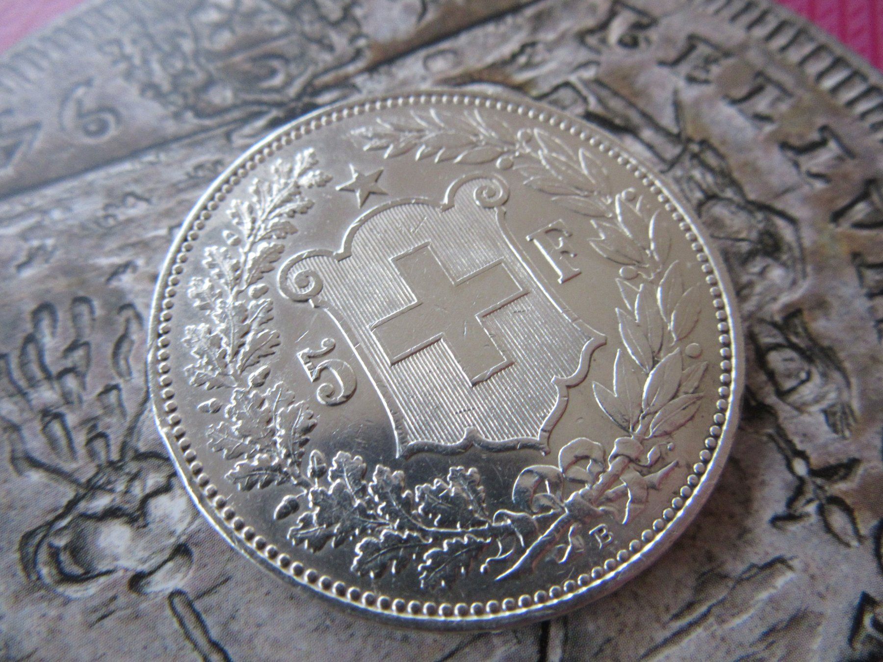 5 FRANKEN 1916 SCHWEIZ AG 900 22,ooo STK (D'occasion) à châtelaine pour ...