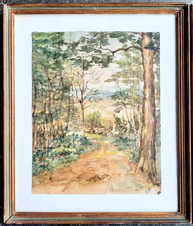 Ancienne Aquarelle sur papier signée | Kaufen auf Ricardo