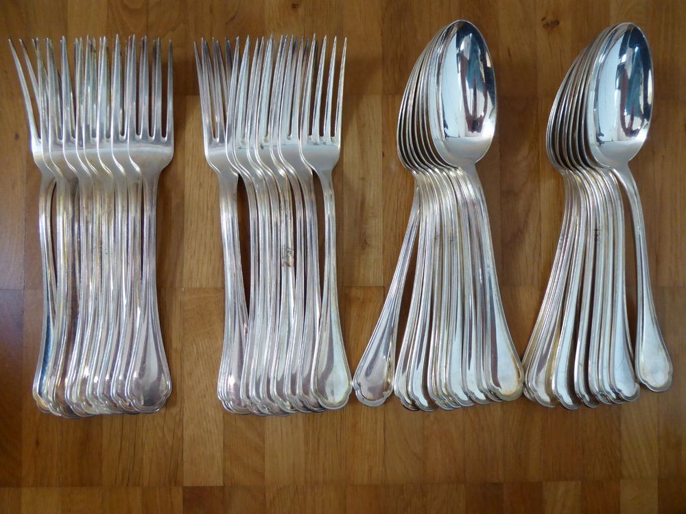 36 Stk Jezler 800 Silberbesteck 2,320 kg (Gebraucht) in Goldswil b. Interlaken für CHF 1245 ...