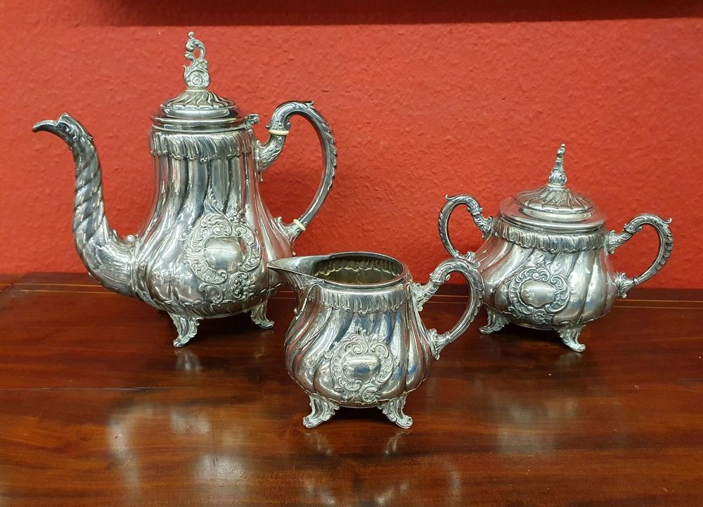 antikes schönes Teeservice, im Rokoko-Stil, um 1900 (Gebraucht) in ...