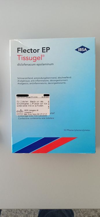 Flector EP Tissugel IBSA 10 Stück - Pflaster gegen Schmerzen (Neu und ...