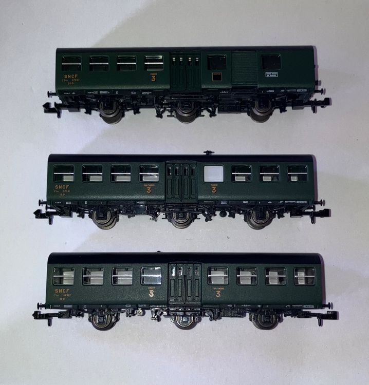 SNCF « 3 pattes » époque IIIa Set de 3 voitures ex-PLM | Kaufen auf Ricardo