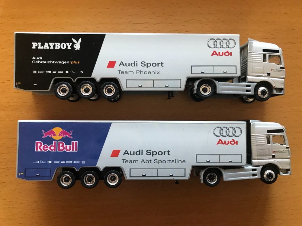 2x Schuco MAN LKW Sattelschlepper Auflieger Audi Sport (Gebraucht) in Luzern für CHF 17.5 – mit ...