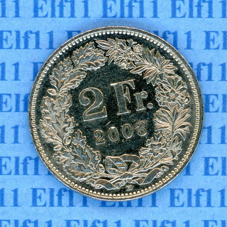 CHF___2.00 2003 -vz 2 Franken (Gebraucht) in Widnau für CHF 10 – mit Lieferung auf Ricardo kaufen