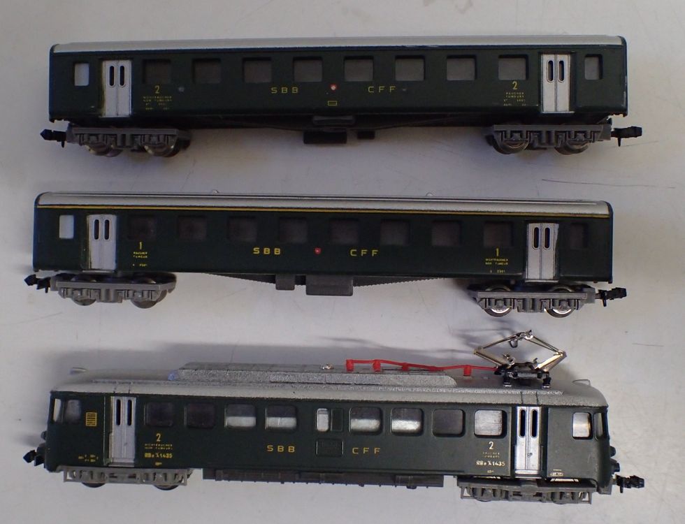 Lima Minitrain N - SBB RBe 4/4 + 2 EW I SBB Perswag. 1.& 2. | Kaufen ...