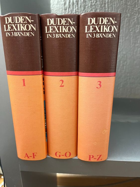 Duden Lexikon in 3 Bänden, 7. Auflage, komplett! (Gebraucht) in Widen ...