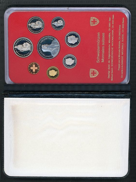 CHF-Münzsatz 1981 oS PP Jahrgangssatz (Neu und originalverpackt) in Widnau für CHF 32 – mit ...