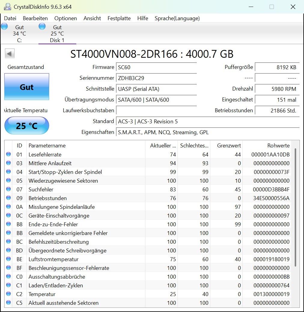 Seagate Ironwolf 4TB (Gebraucht) in Dübendorf für CHF 49 – mit ...