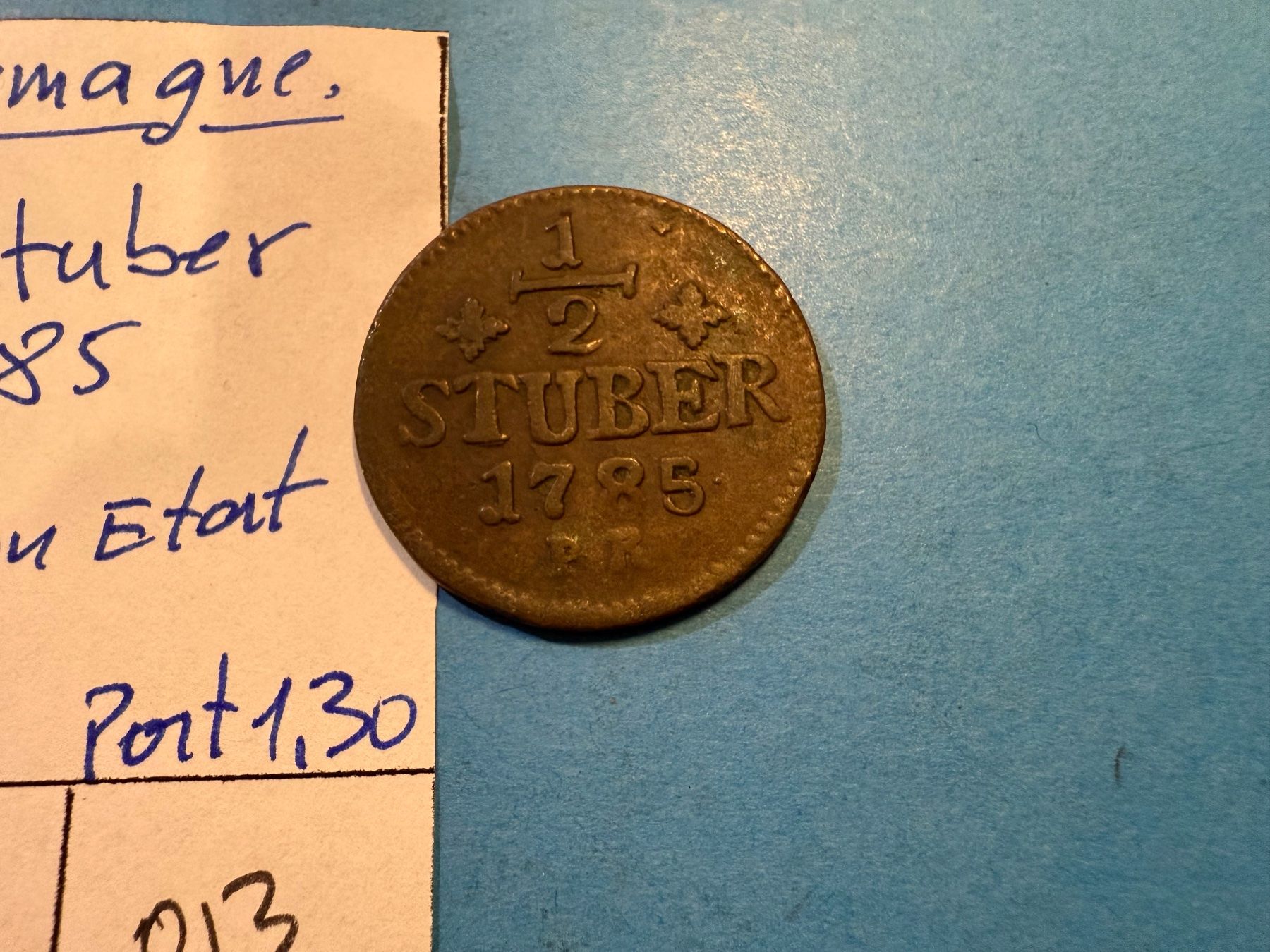 ALLEMAGNE : 1/2 STUDER 1785 - très bon état (D'occasion) à genève pour ...