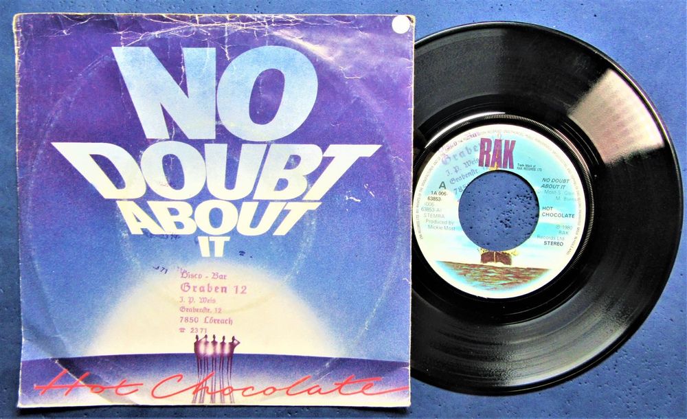 45T HOT CHOCOLATE NO DOUBT ABOUT IT (Gebraucht) in für CHF 0.95 – mit ...