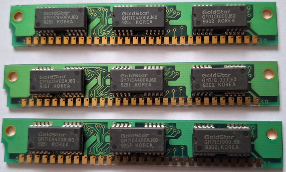 RAM SIMM-Module, 3 Stück für ältere PC's | Kaufen auf Ricardo