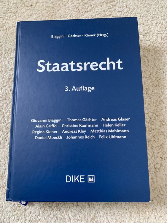 Staatsrecht, 3. Auflage (Gebraucht) in für CHF 25 – mit Lieferung auf Ricardo kaufen