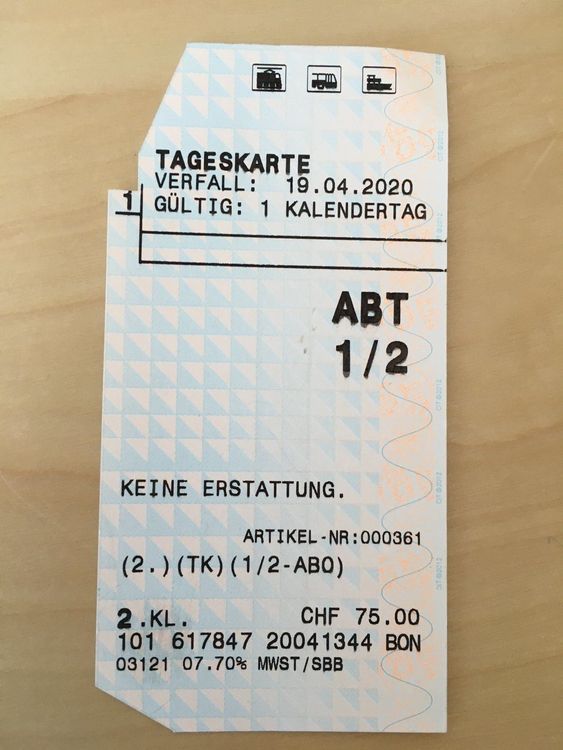 SBB Ticket | Kaufen auf Ricardo
