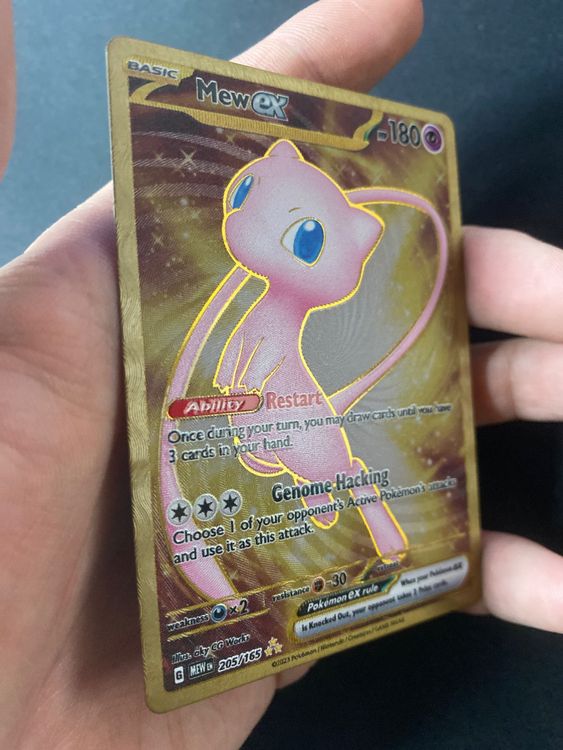 Mew ex 205 Gold Metal Card - MEW 151 - EN (Neu (gemäss Beschreibung ...