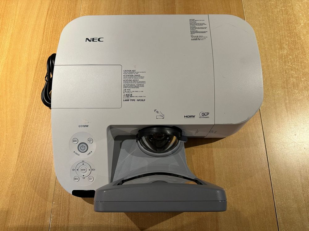 Beamer NEC U310W courte focale 3,100 Lumens + Support mural | Kaufen ...