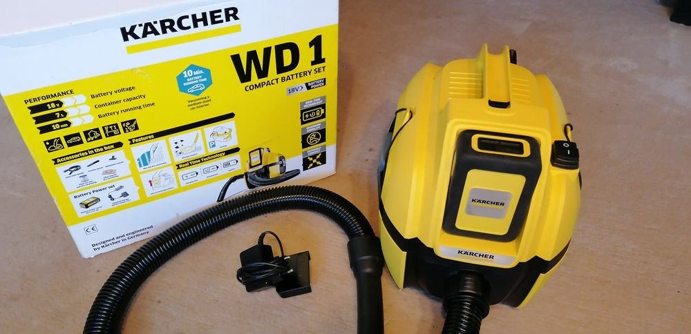 Kärcher WD 1 Compact Battery Auto-Sauger Akku nass + troken | Kaufen ...