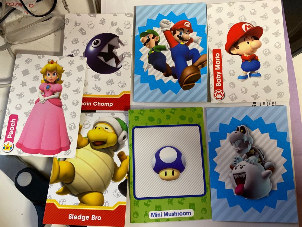 7 Cartes Super Mario Collection -Trading card Collection (Neu (gemäss ...