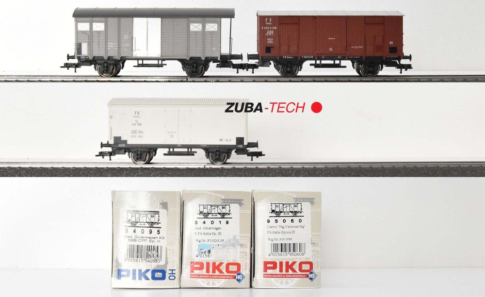 Piko 3x gedeckter Güterwagen DR H0 GS Analog mit OVP (Gebraucht) in St ...