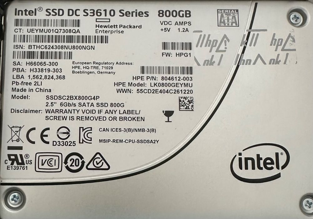 Intel SSD DC S3610 Series 800GB (Gebraucht) in Root für CHF 46 – mit ...