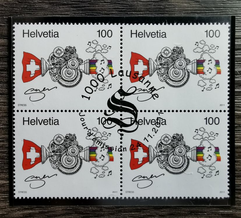 TR95 Bloc Timbre Suisse 2011 Oblitere (Gebraucht) in Cousset für CHF 0.65 – mit Lieferung auf ...