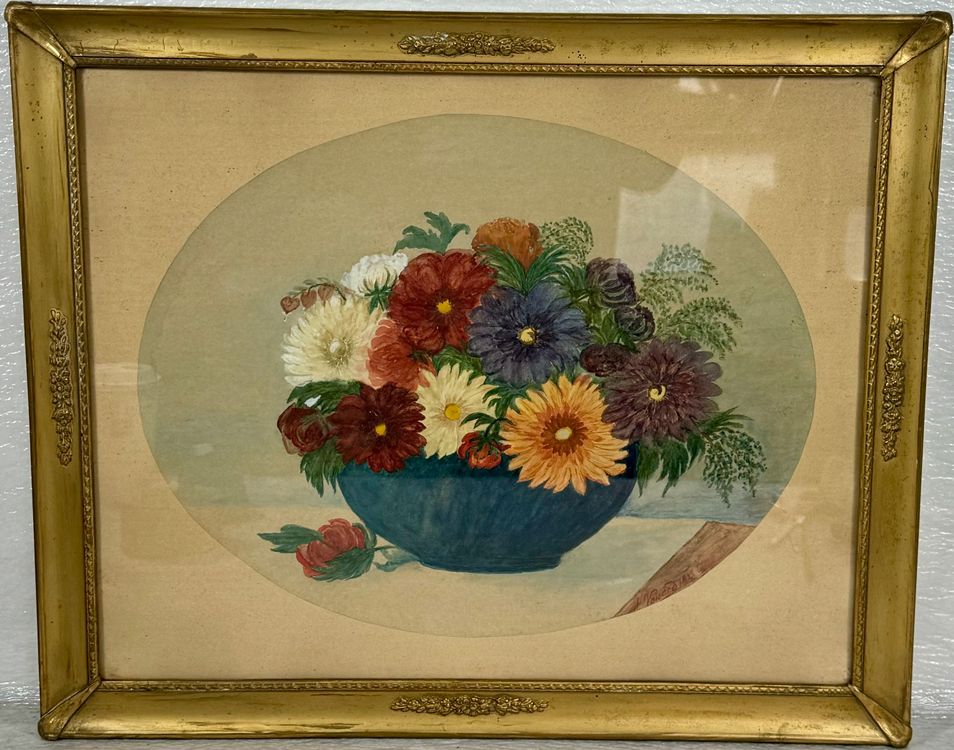 Stilleben Aquarell unleserlich Signiert | Kaufen auf Ricardo