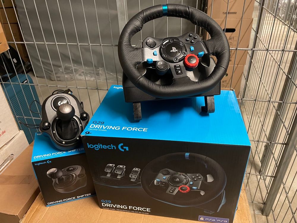 Logitech G29 Driving Force Lenkrad inkl. Pedale und Schalter (Gebraucht ...