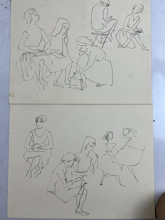 2 Original Zeichnungen Personen Skizzen (Gebraucht) in Neuhausen am Rheinfall für CHF 5 – mit ...